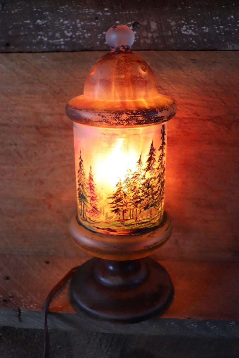 Beautiful Old Glass Lamp – Ma Mère et Moi Antiques